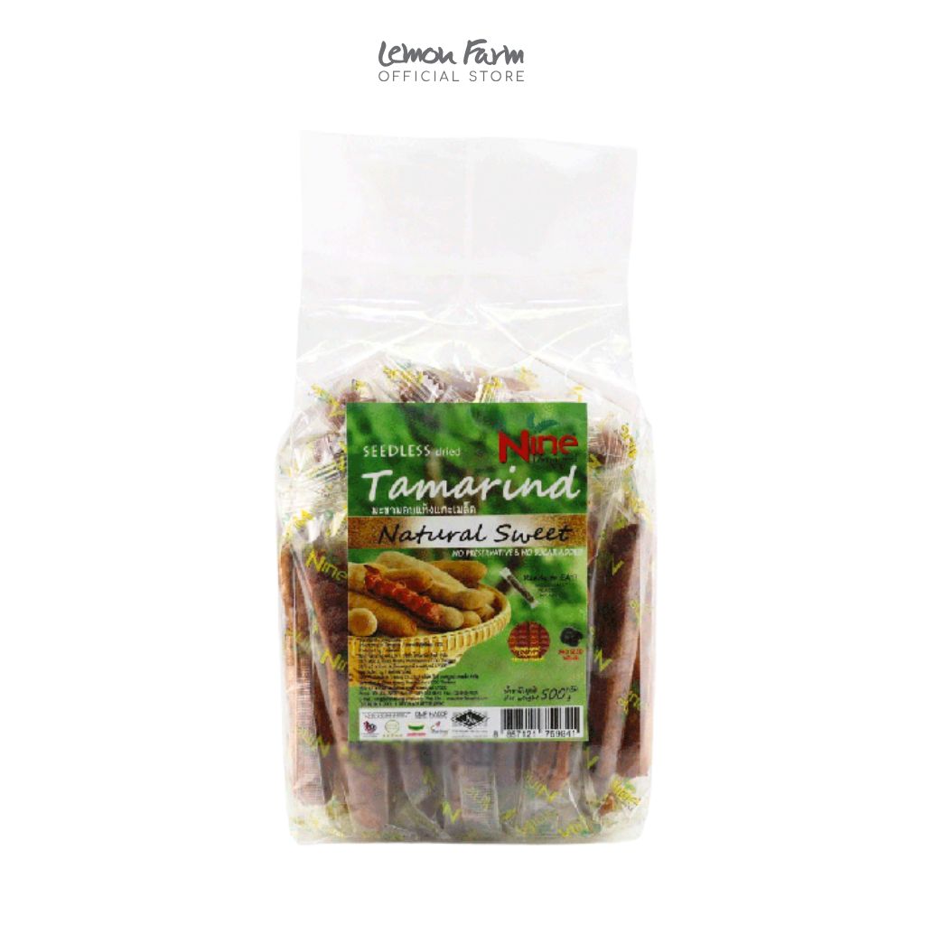 Seedless dried tamarind, natural flavor, glass bag 500g – Lemon Farm